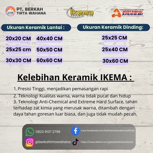 Jual Keramik Ikema Pekanbaru Termurah – May 2026
