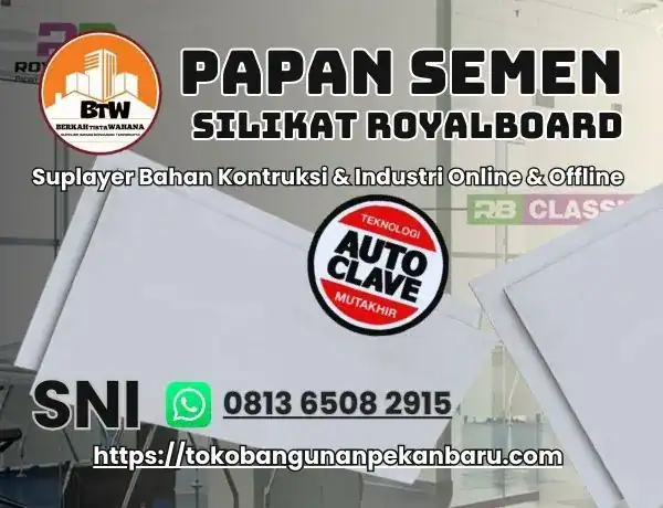 Jual Papan Semen Silikat Royalboard Pekanbaru – March 2026