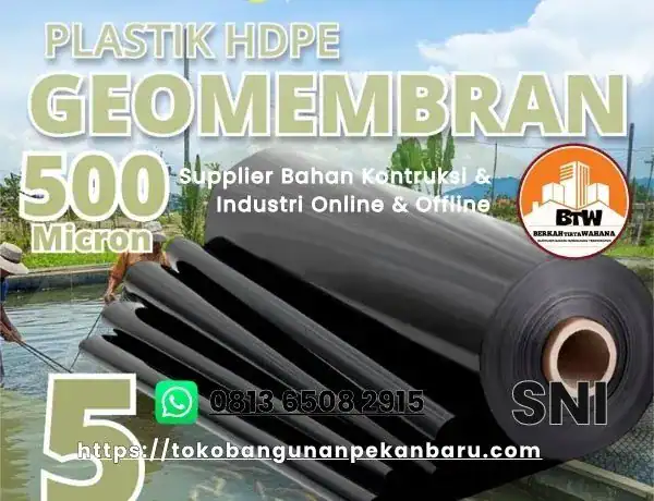Jual Terpal Geomembrane HDPE Pekanbaru – March 2026